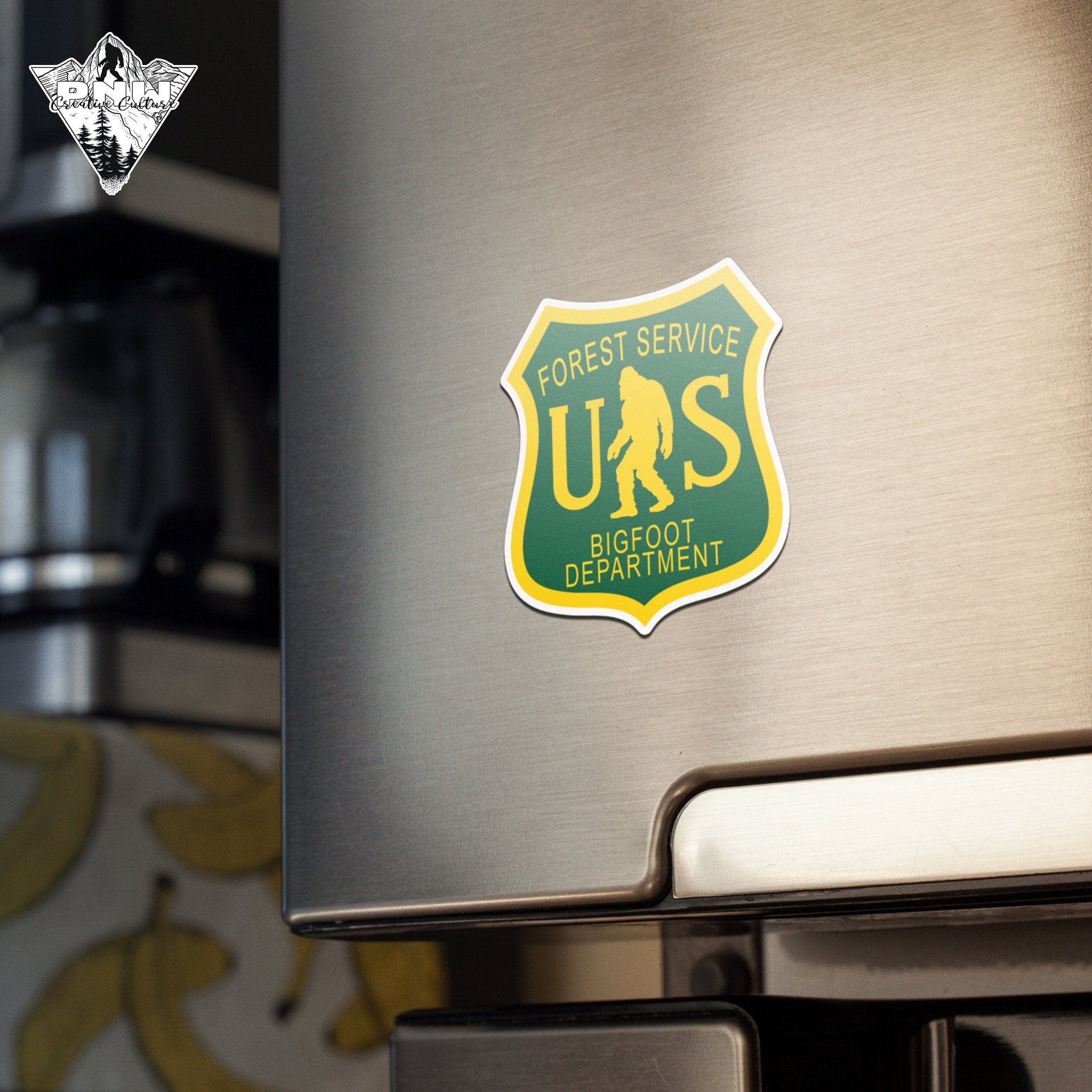 US Forest Service, Bigfoot Department Waterproof Vinyl Sticker/decal ...