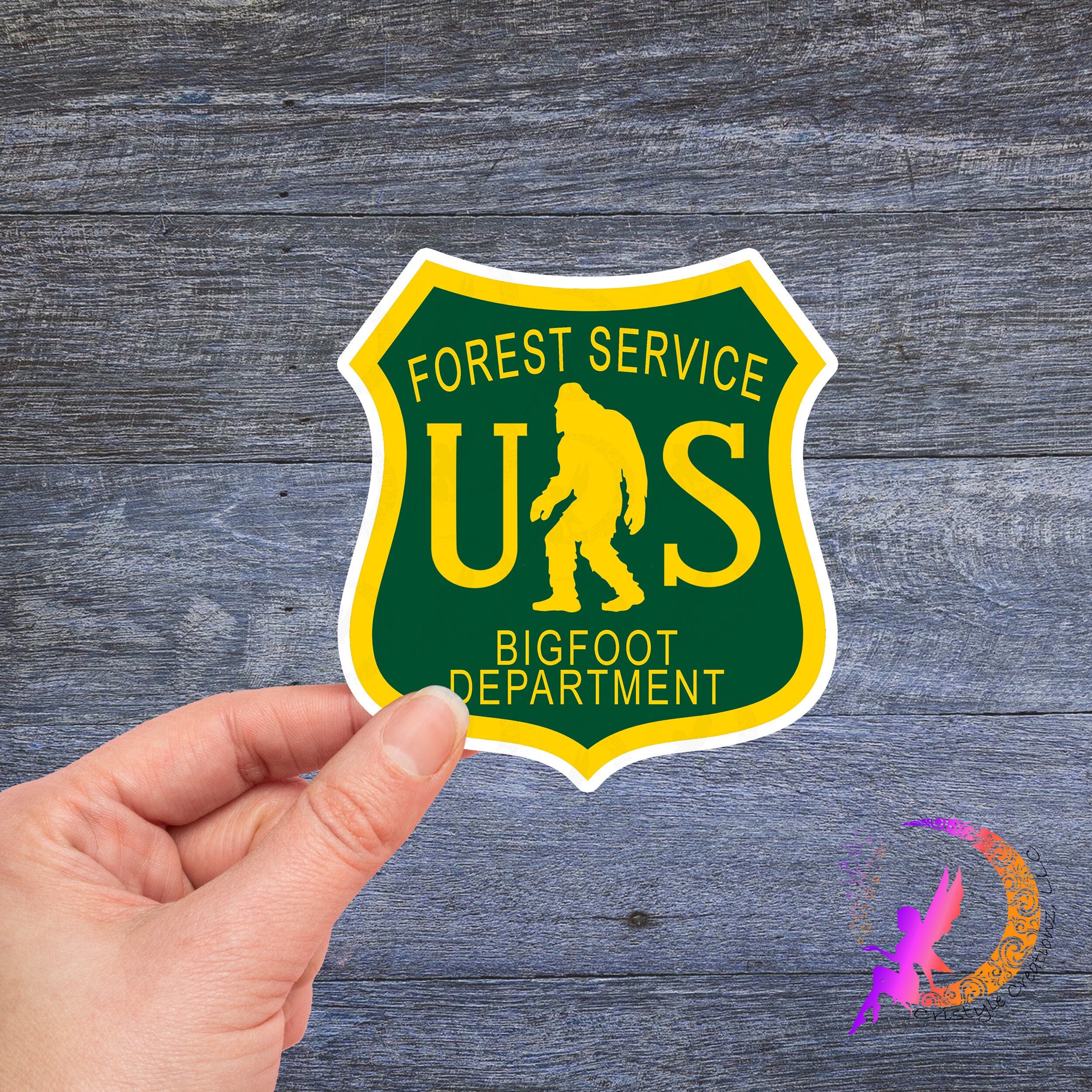Bigfoot Department US Forest Service Sticker High Quality - Etsy