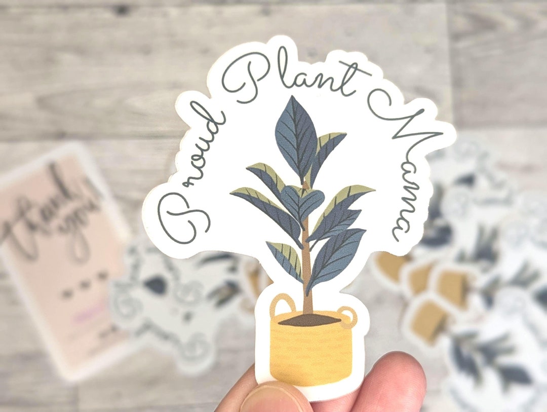 Plant Mama Sticker | Waterproof Sticker for Water Bottle | Plant ...