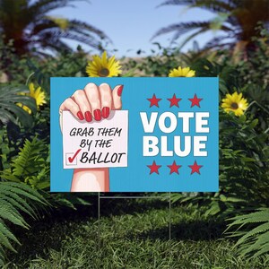 Grab Them by the Ballot Sign - Etsy