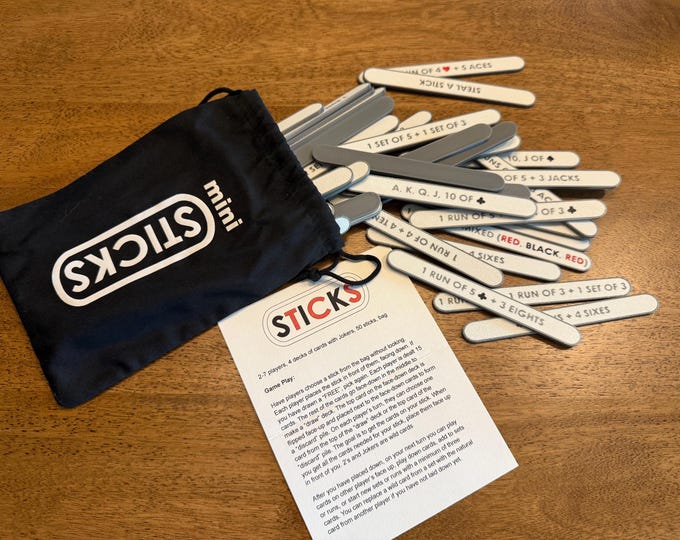 Printable Sticks Card Game, Template for Sticks, Print at Home Sticks ...