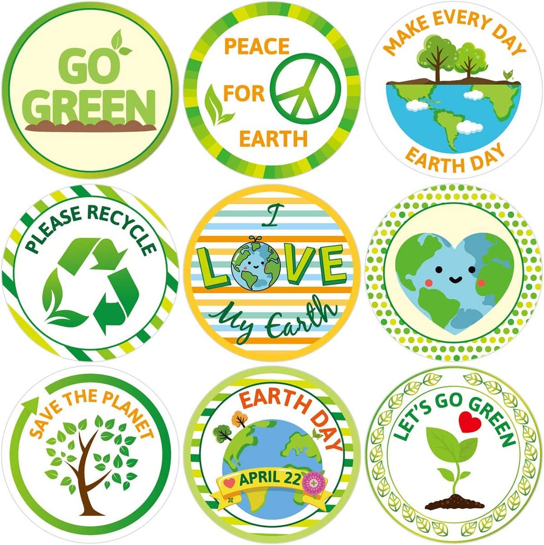 Save the Earth Stickers for Kids 500pack Perforated Roll - Etsy