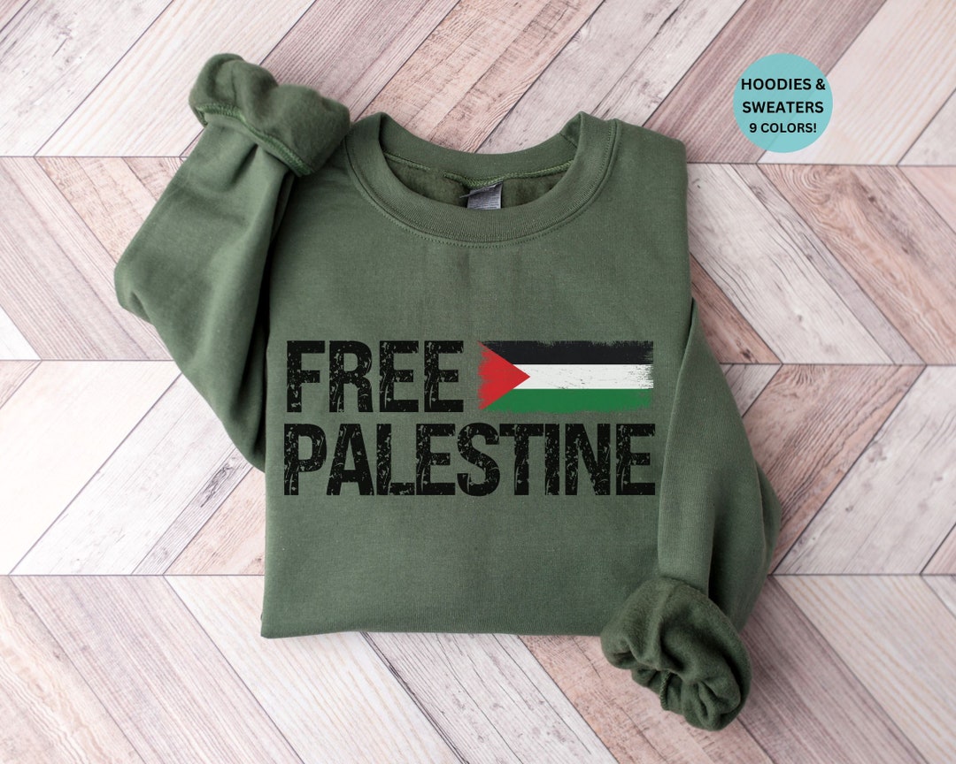Free Palestine Sweatshirt Palestine Flag Sweater Free - Etsy