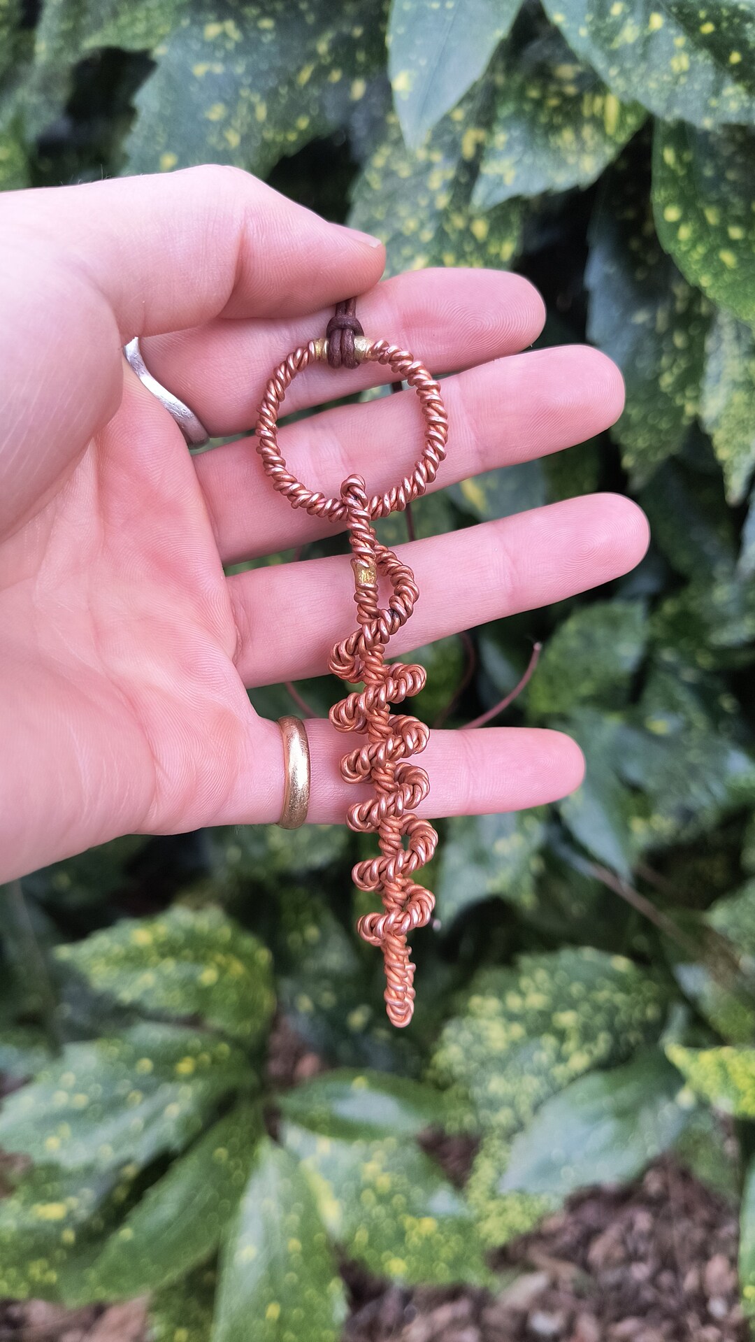 Galactic Cubit Double Twisted Tensor Coil Pendant - Etsy