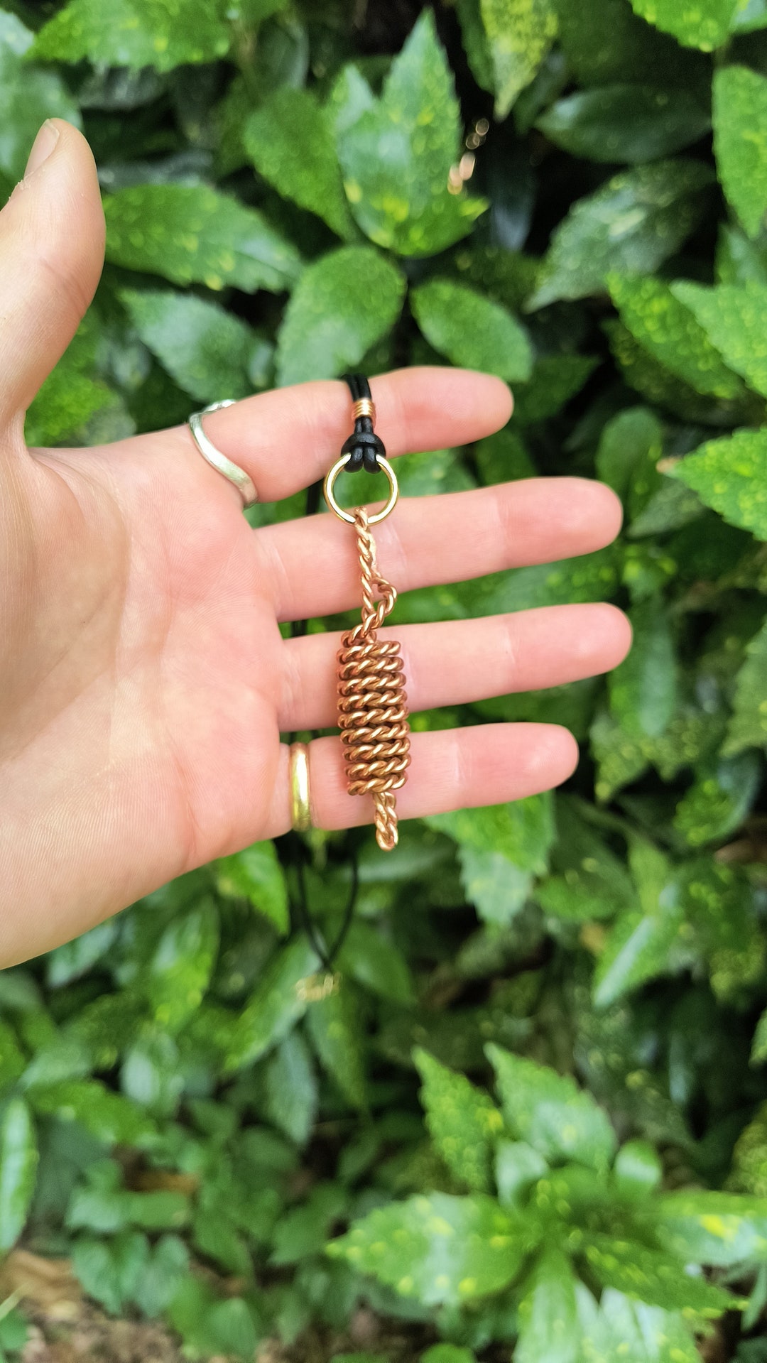 Tensor Coil Pendant | Harmony Balance | Tensor Ring Necklace - Etsy