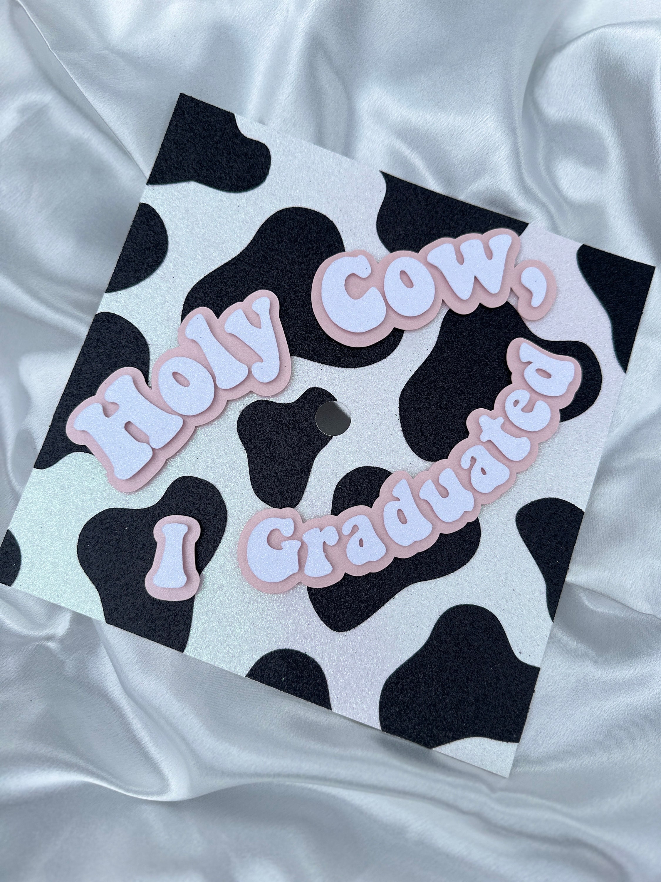 Cow Print Graduation Cap - Etsy