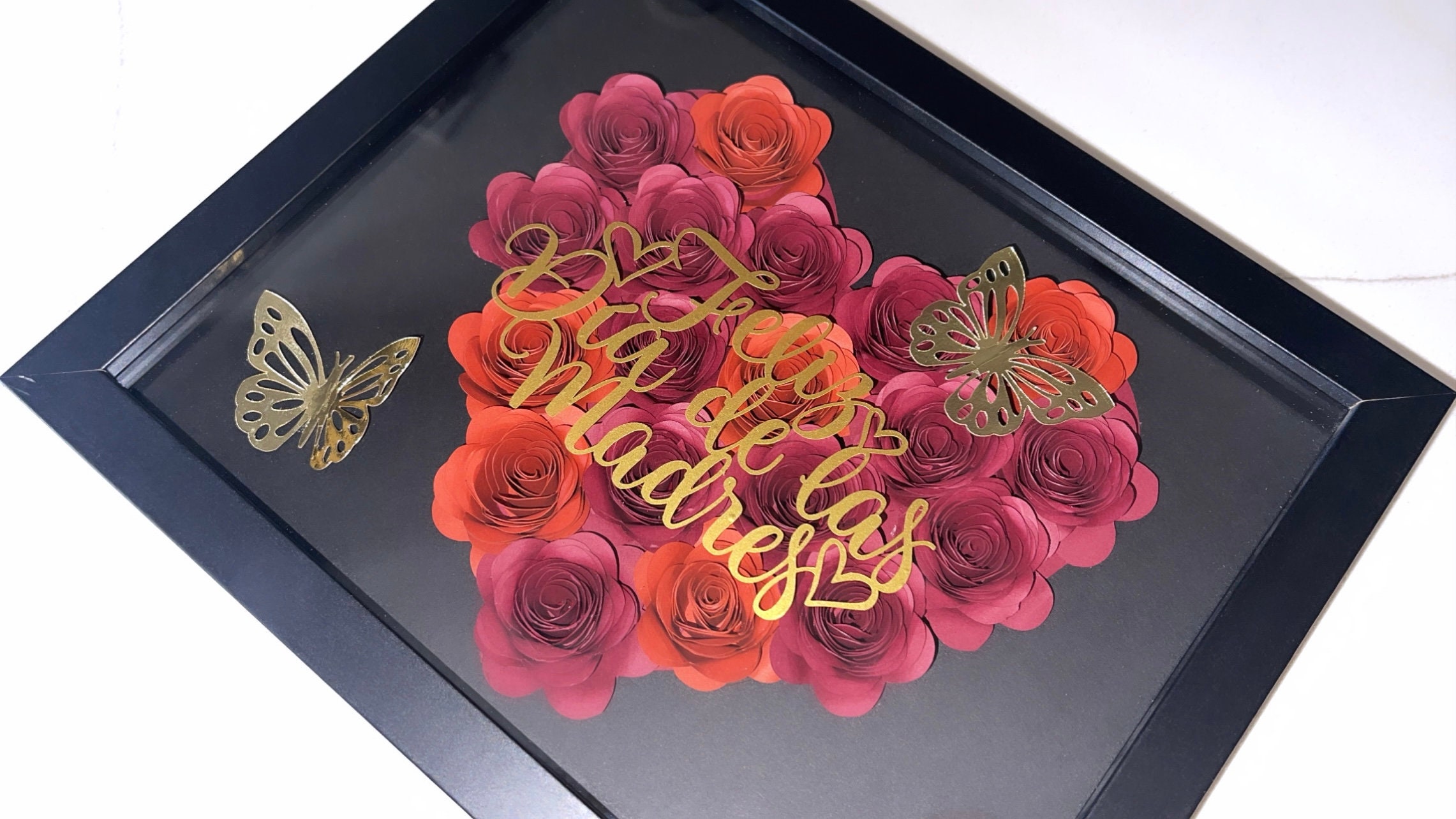 Heart Shaped Shadow Box Roses - Etsy