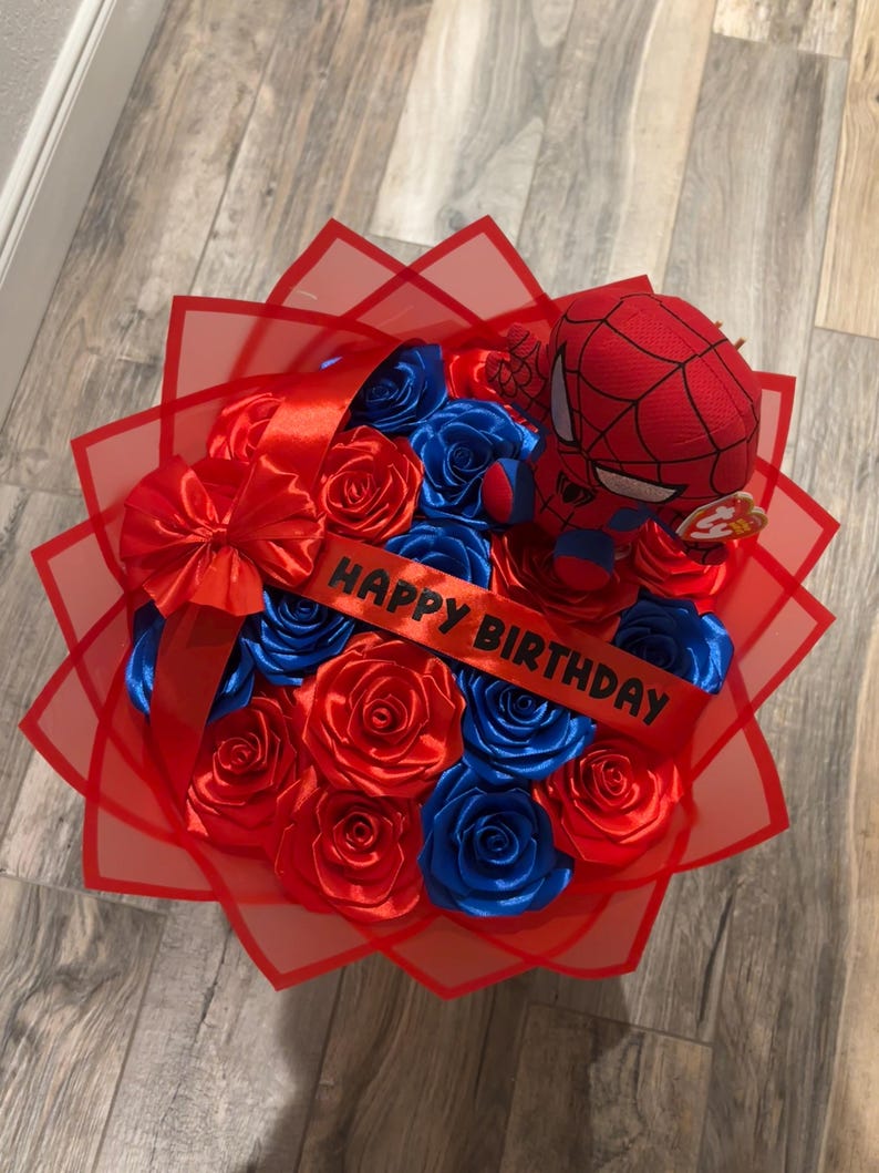 Spiderman Ramo Buchon | Flower Bouquet - Etsy