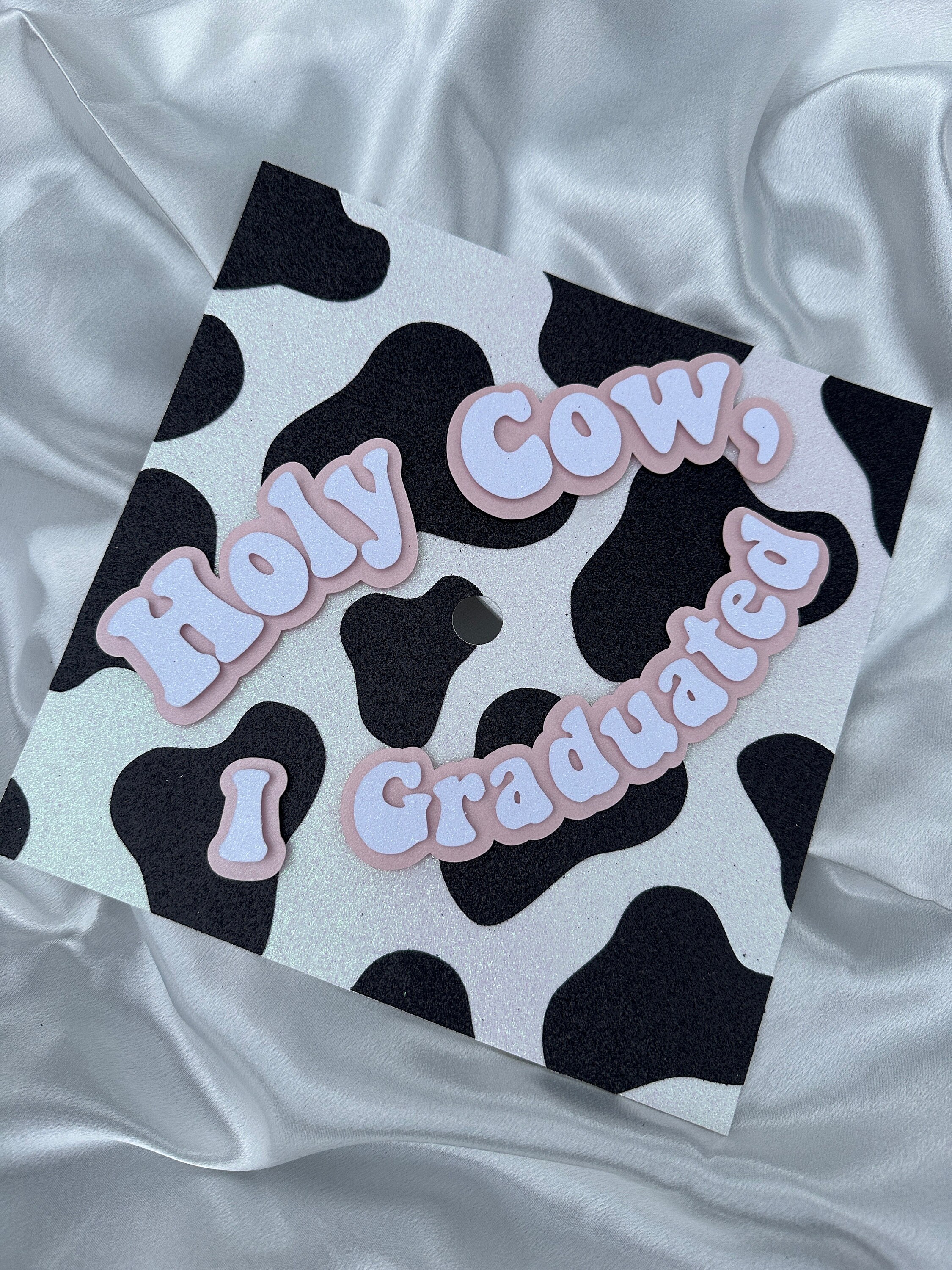 Cow Print Graduation Cap - Etsy