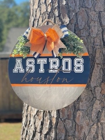 Houston Astros Wooden Sign - Etsy