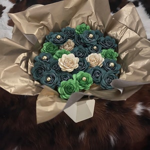 Multi-colored Paper Flower Bouquet / Ramo Buchon - Etsy