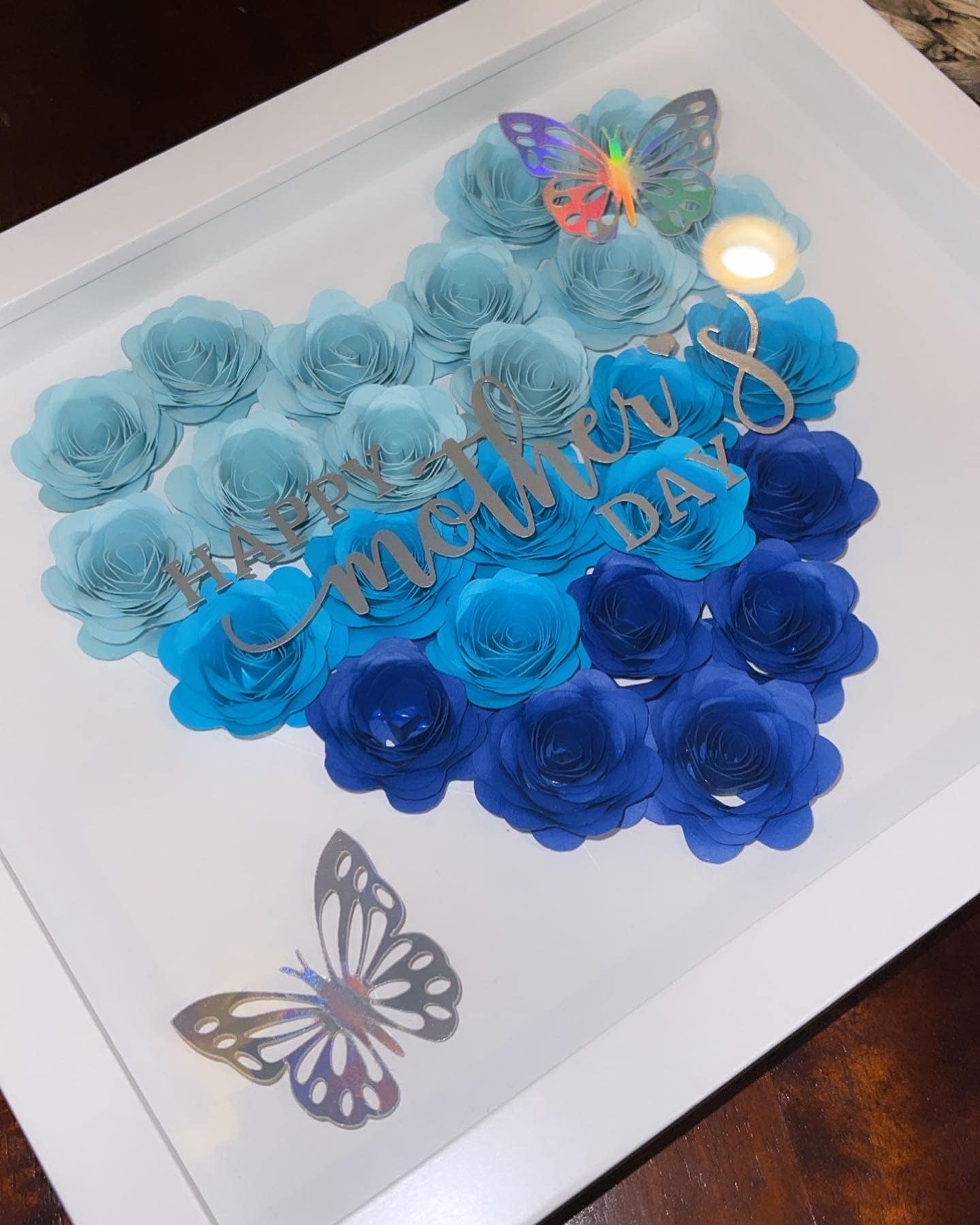 Heart Shaped Shadow Box Roses - Etsy