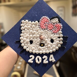 Hello Kitty Rhinestone Graduation Cap - Etsy
