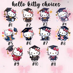 Hello Kitty “hello Grad” Graduation Cap - Etsy