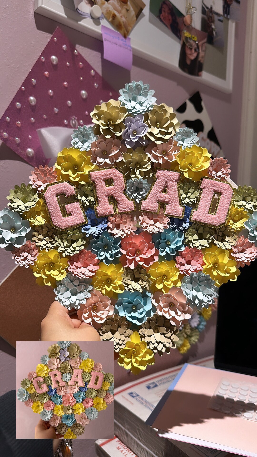 Chenille Patch Graduation Cap - Etsy