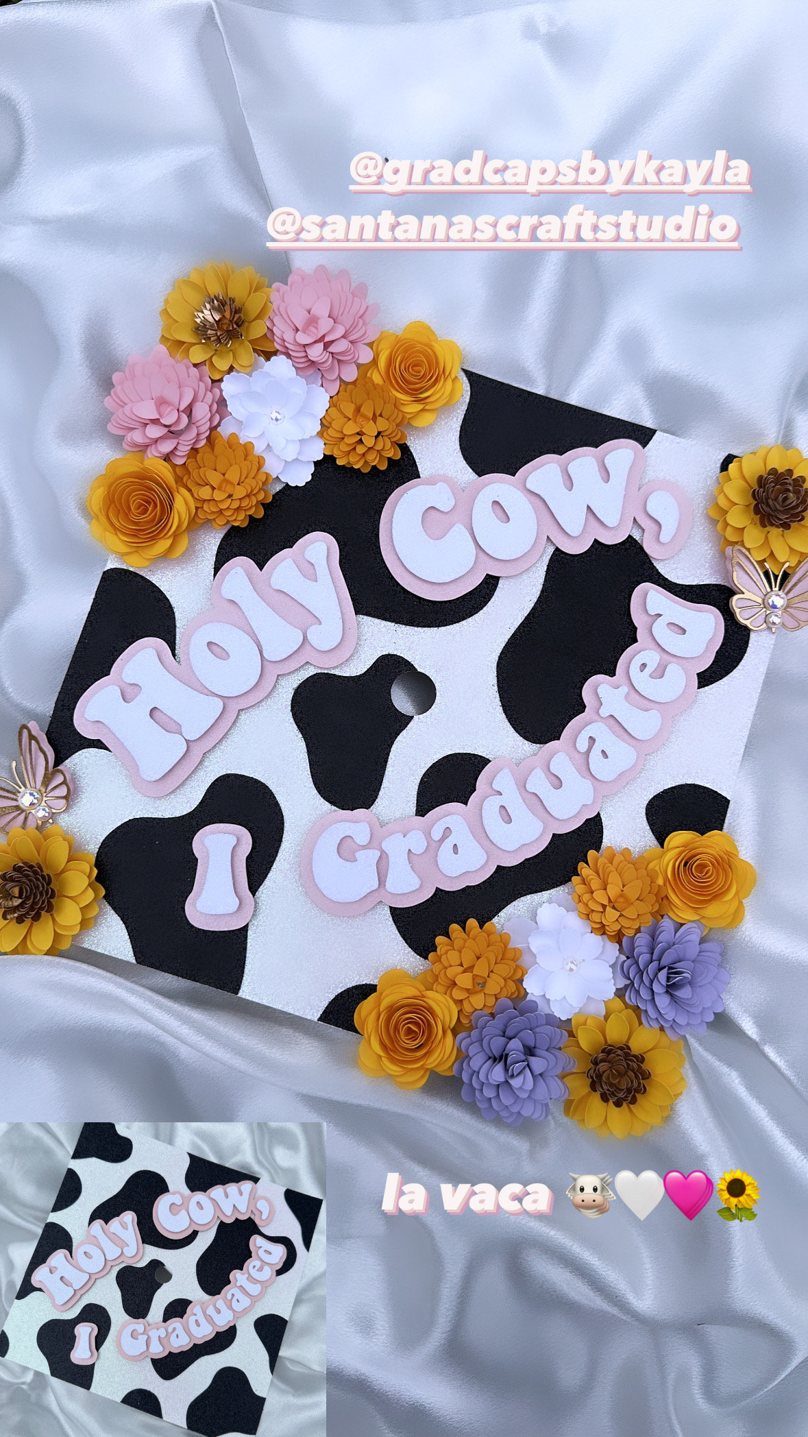 Cow Print Graduation Cap - Etsy