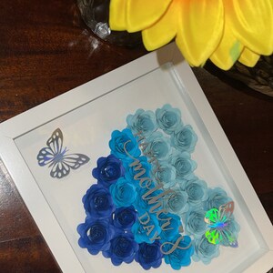 Heart Shaped Shadow Box - Roses - Etsy