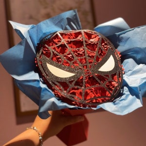 Spider-man Flower Bouquet / Ramo Buchón De Spider-man - Etsy