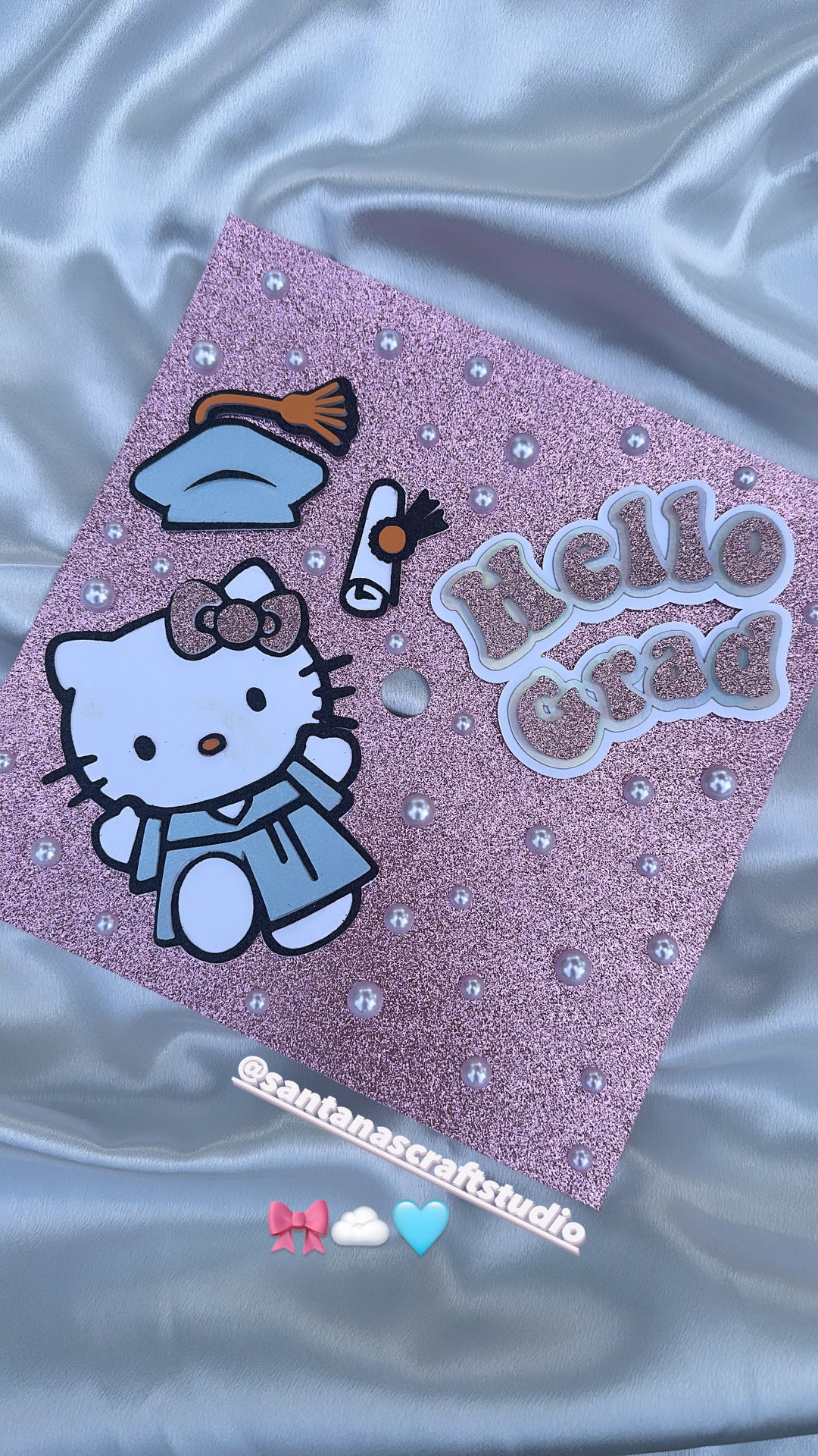 Hello Kitty hello Grad Graduation Cap - Etsy