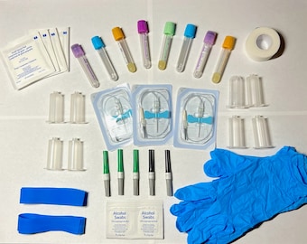 Big Phlebotomy Practice Kit Butterfly Needle Order of Draw Phlebotomy ...