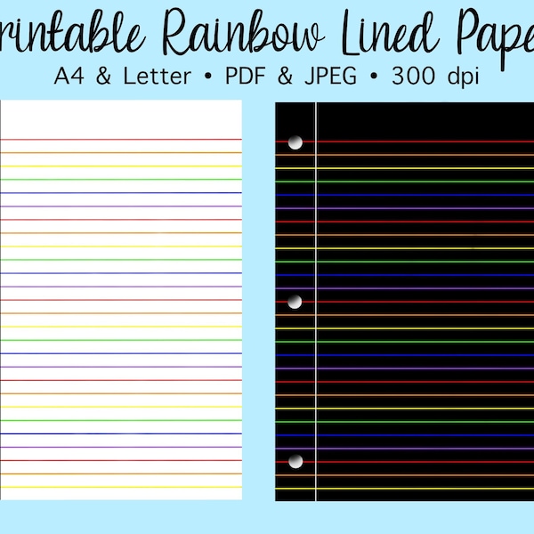Notebook Paper - Etsy