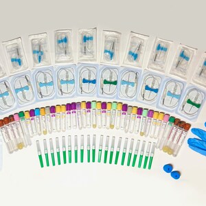Big Phlebotomy Practice Kit Butterfly Needle Order of Draw Phlebotomy ...