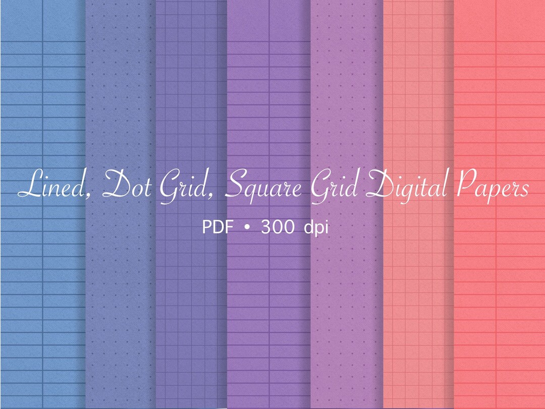 21 Textured Digital Papers Lined, Dot Grid, Square Grid Goodnotes ...