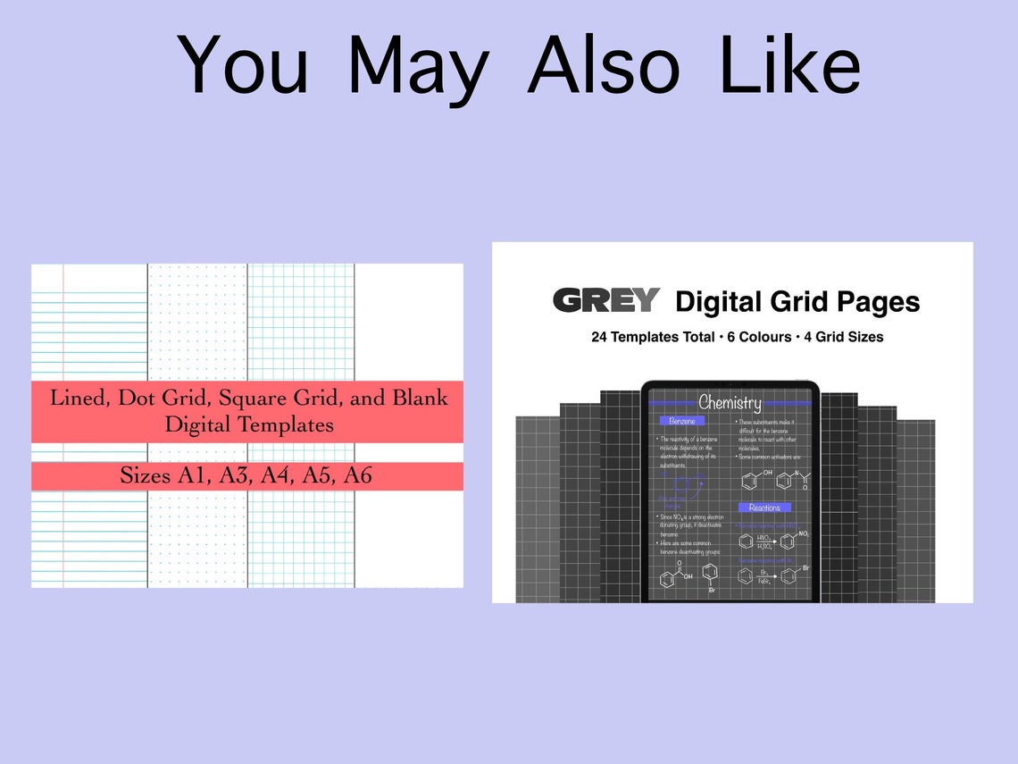 A4 Digital Printable Black and White Lined, Grid, and Dot Grid Papers ...
