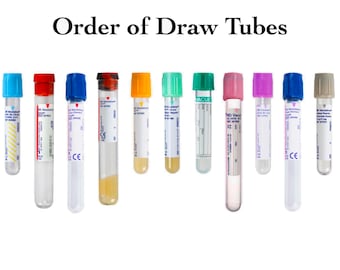 Big Phlebotomy Practice Kit Butterfly Needle Order of Draw Phlebotomy ...