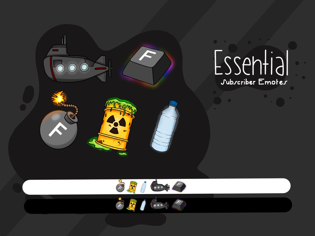 The Essential Pack Twitch Emotes Subscriber Discord Emote Bit Badges ...