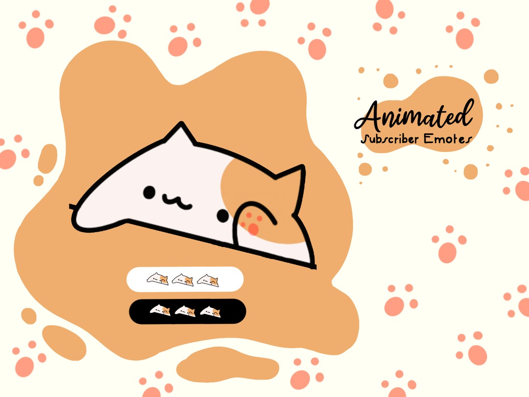 Gato animado Twitch Emotes Suscriptor Discord Emote Bit Badges Lealtad ...