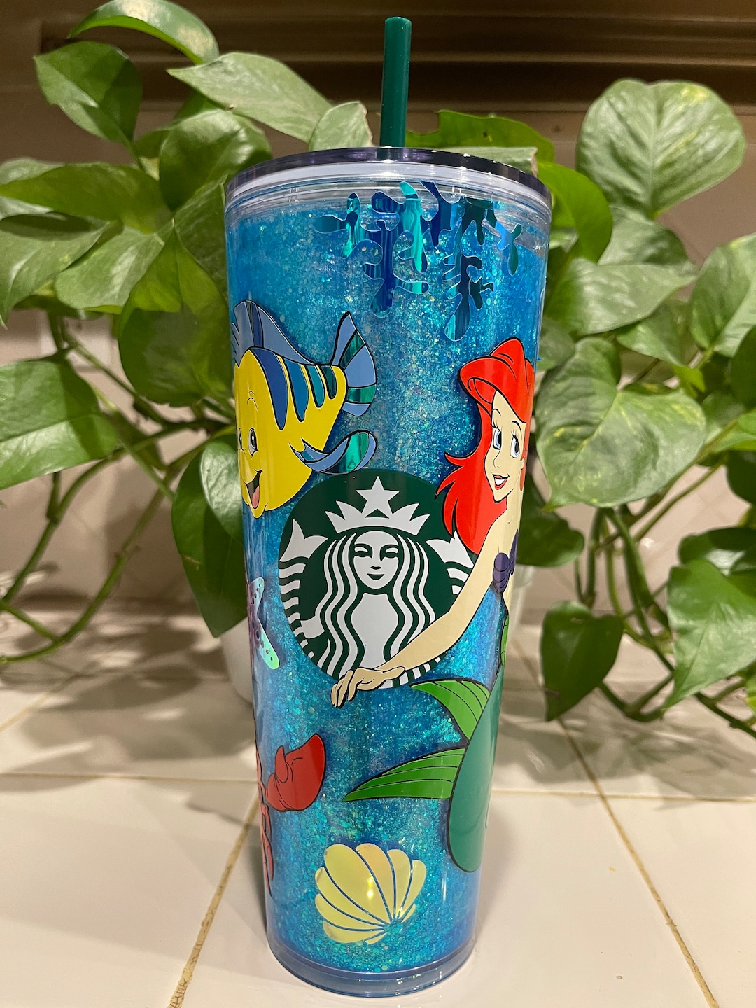 Little Mermaid Starbucks Cup - Etsy