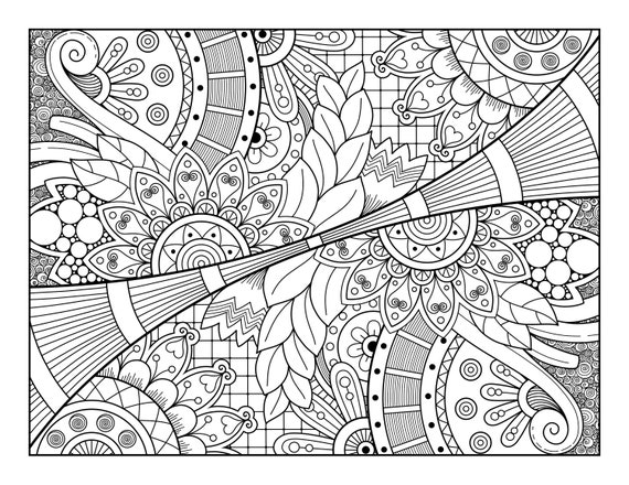 Intricate Coloring Page - Etsy