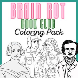Brain Rot Coloring Pages - Etsy