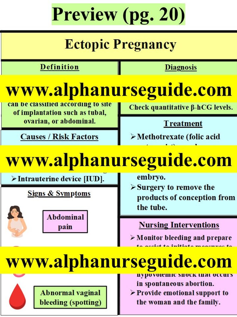 RN LVN LPN Maternity Nursing Study Guide Maternity Notes for Nursing ...