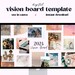 Digital Vision Board Template Aesthetic Desktop Wallpaper, Instant ...