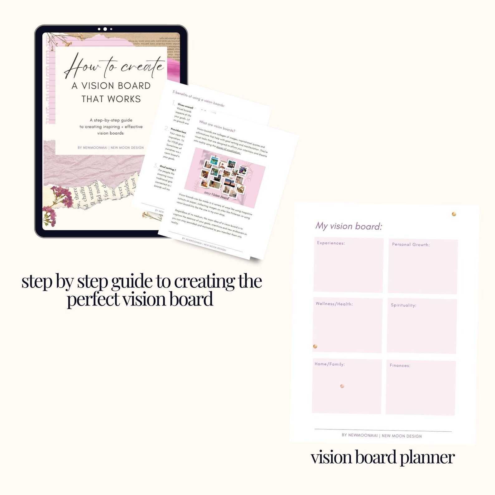 Vision Board Kit Vision Board Planner, Vision Board Stickers, Printable ...