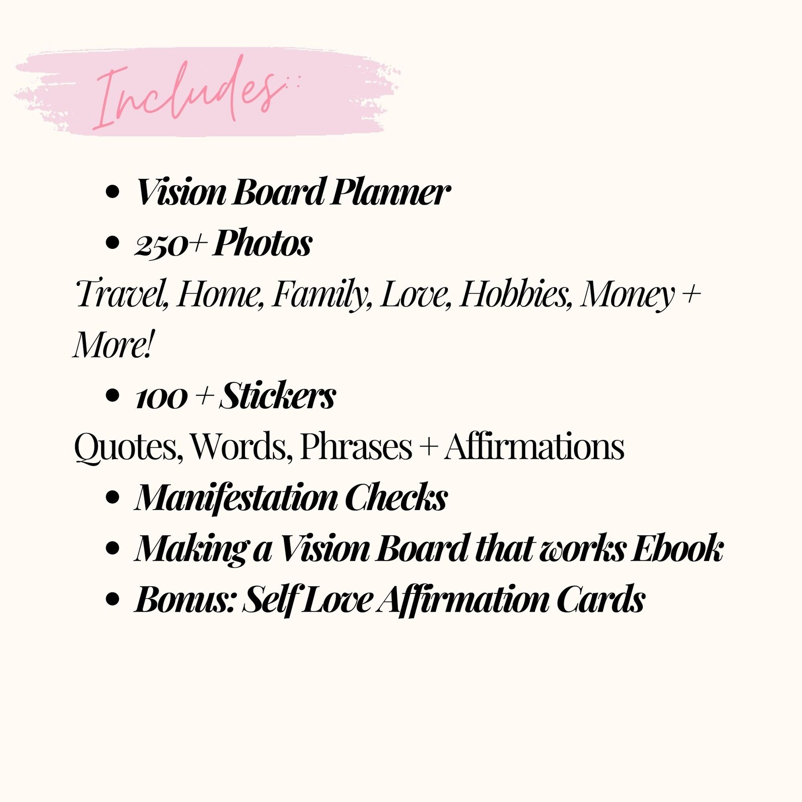 Vision Board Kit Vision Board Planner, Vision Board Stickers, Printable ...