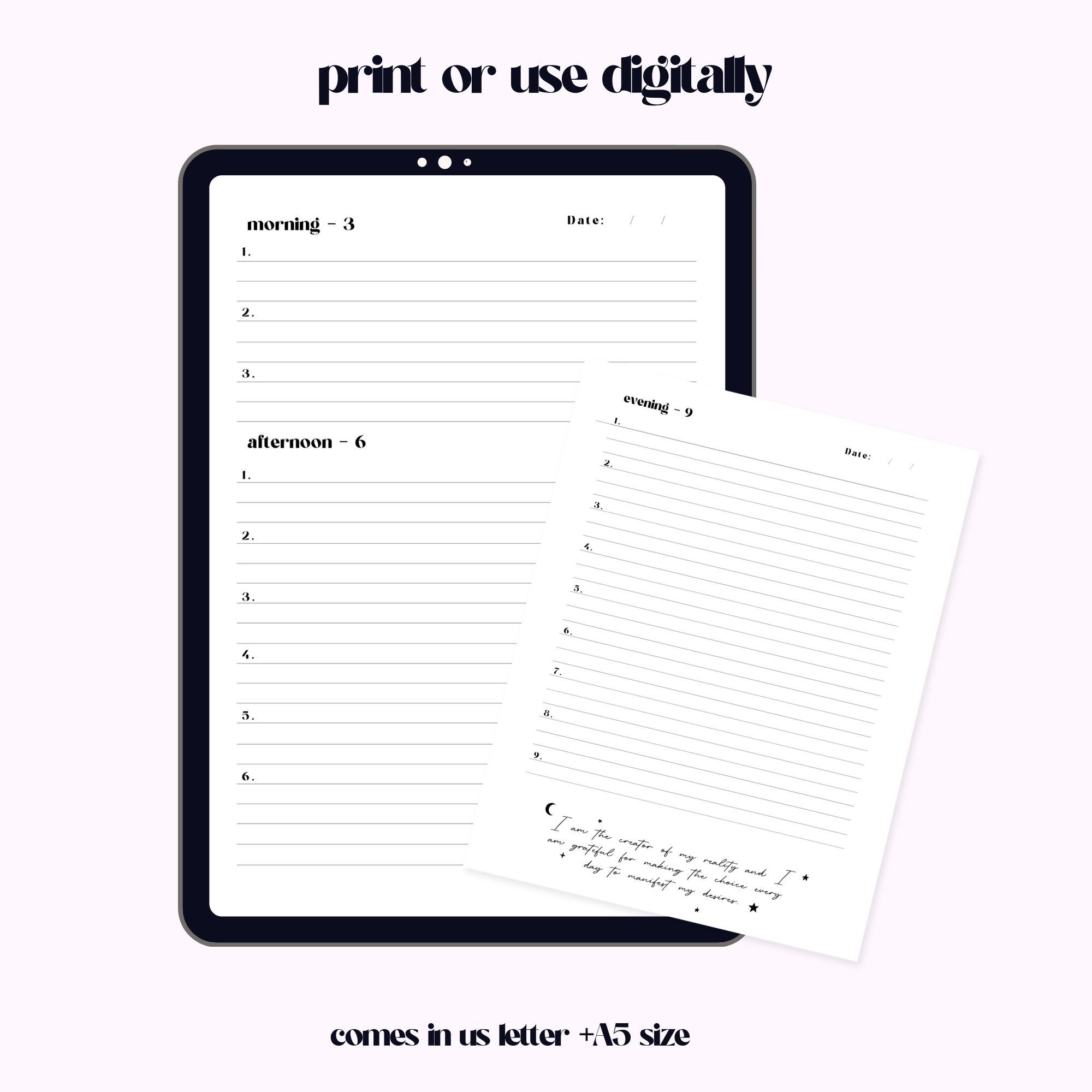 369 Manifestation Journal Page | Manifestation Journal Printable, 369 ...