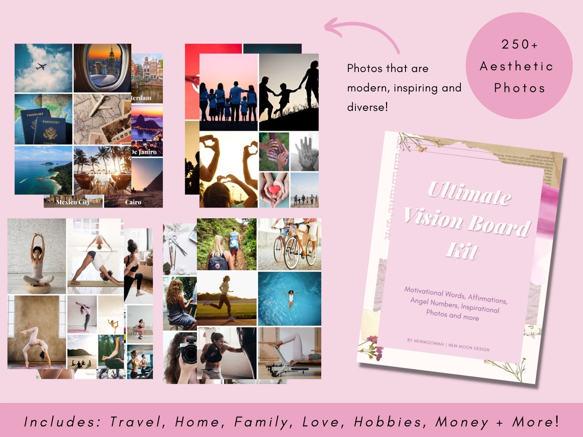 Vision Board Kit Vision Board Planner Vision Board - Etsy