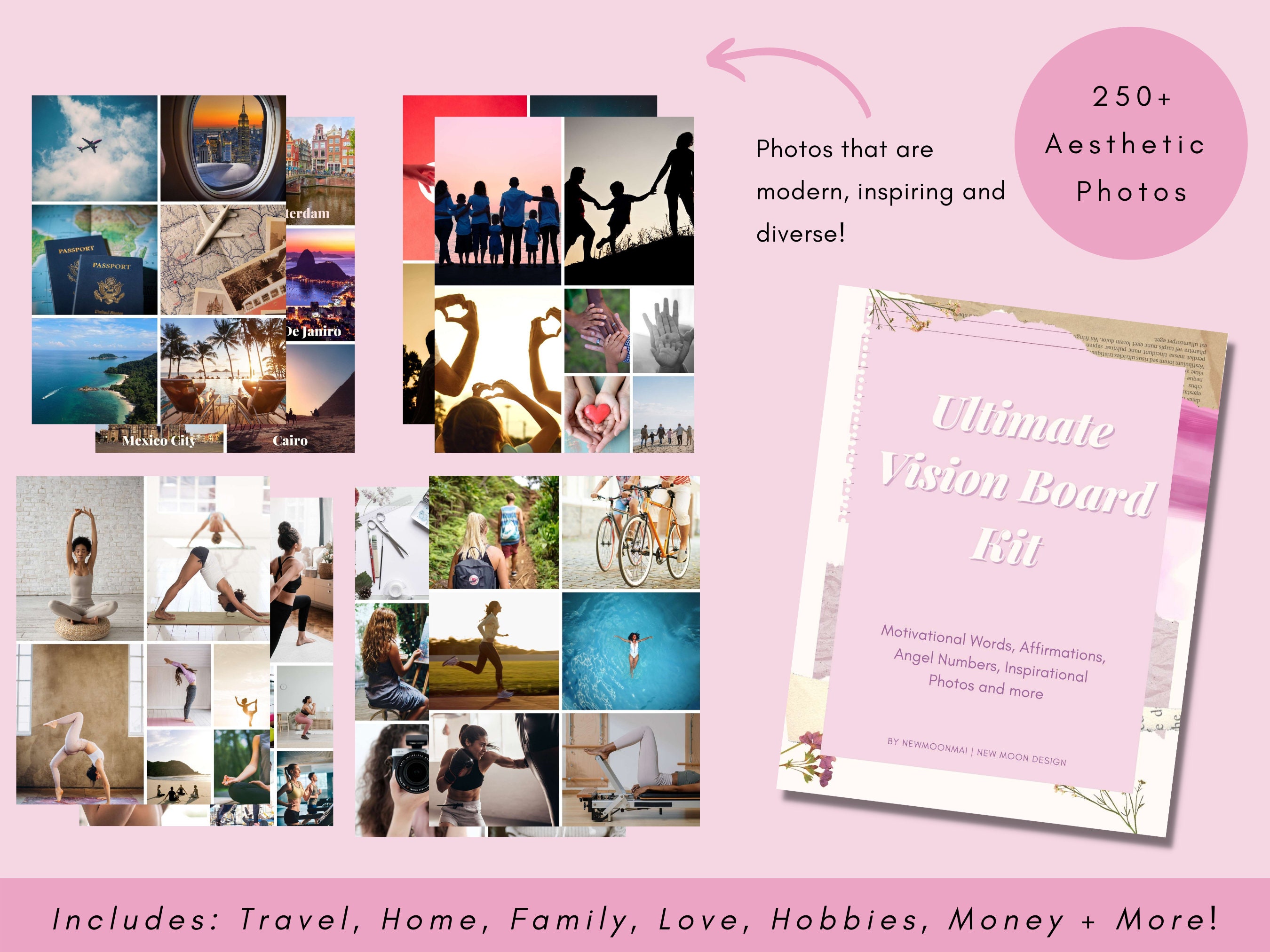 Vision Board Kit Vision Board Planner Vision Board - Etsy