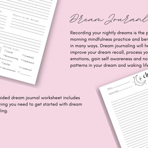 Dream Journal Printable Dream Tracker Dream Diary Instant - Etsy