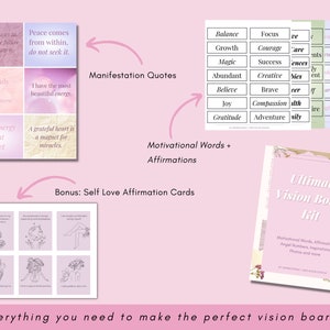 Vision Board Kit Vision Board Planner Vision Board - Etsy