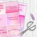 Pink Vision Board Quotes| Printable Vision Board Words, Positive ...