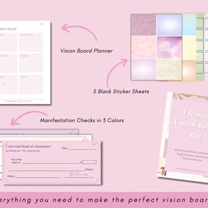 Vision Board Kit Vision Board Planner Vision Board - Etsy