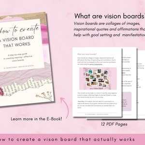 Vision Board Kit Vision Board Planner Vision Board - Etsy