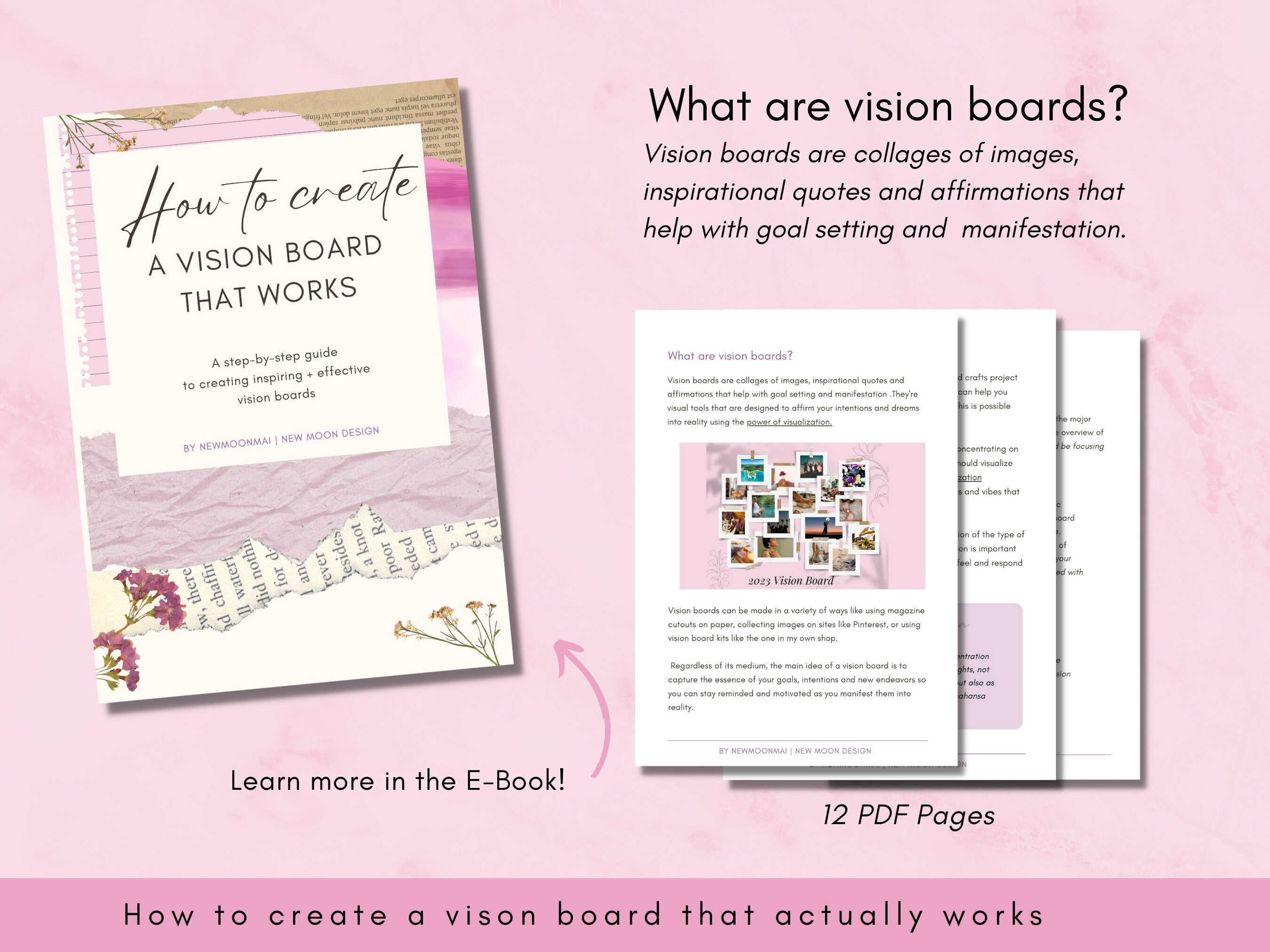 Vision Board Kit Vision Board Planner Vision Board - Etsy