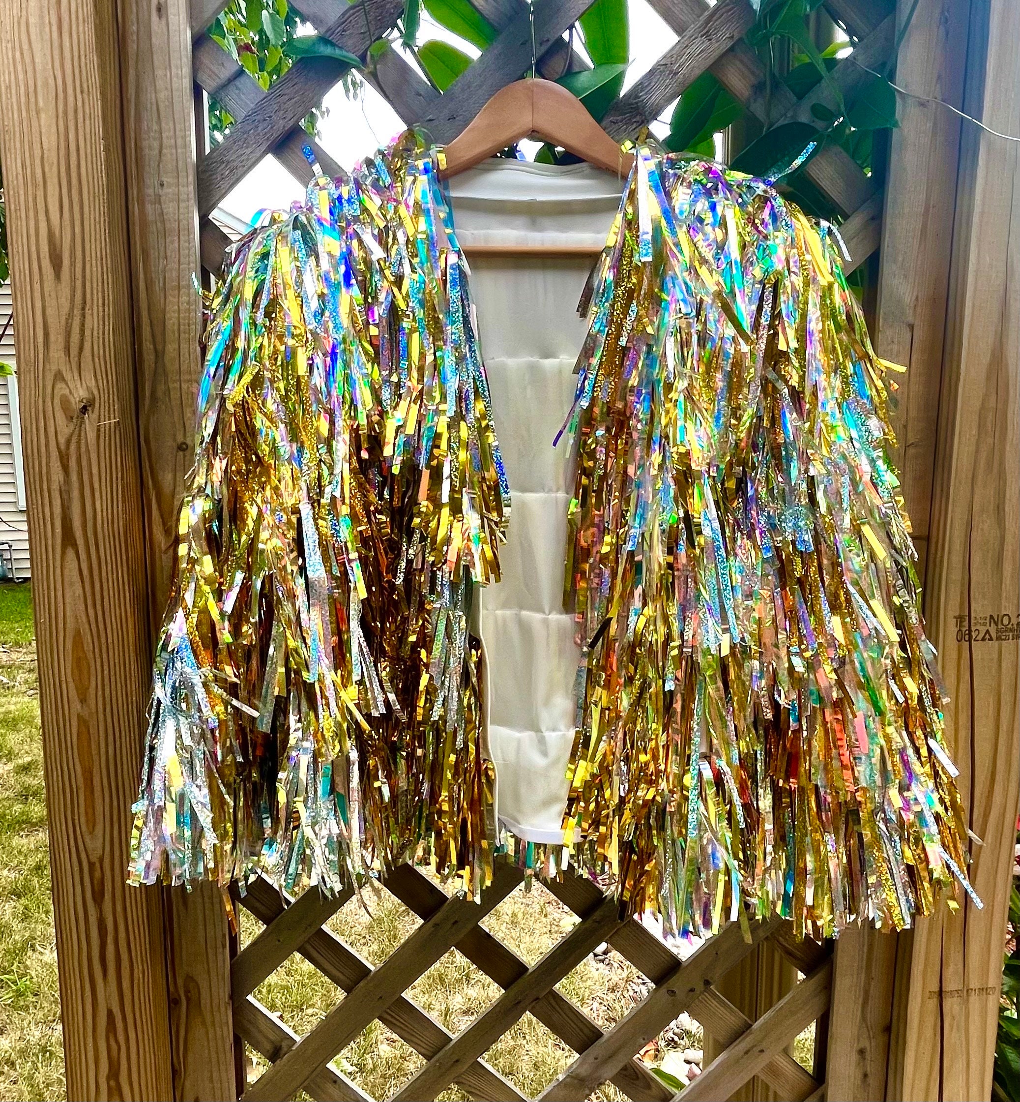 Custom Order Handmade Tinsel Fringe Jacket - Etsy