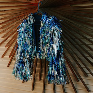 Custom Order Handmade Tinsel Fringe Jacket - Etsy