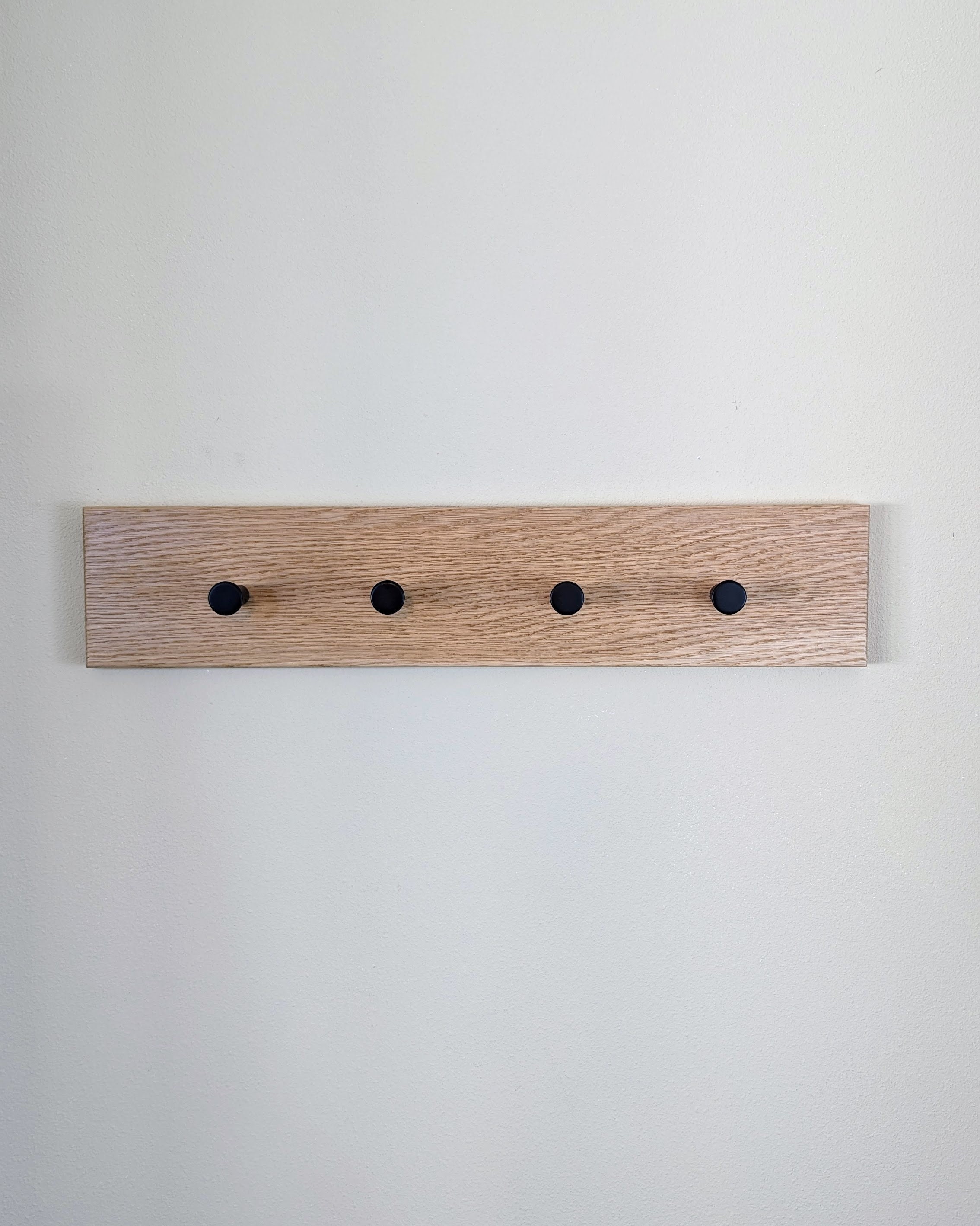 Custom Solid White Oak Coat Rack, Wall Mount Coat Rack, Coat Hanger - Etsy